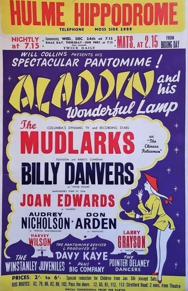 Aladdin lands at the Hulme Hippodrome 1958 ⋆ Manchester Theatre History